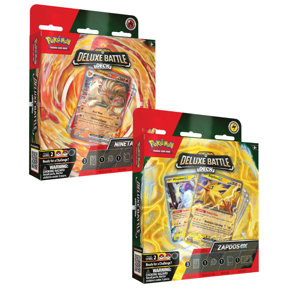 Deluxe Battle Deck featuring Ninetales ex or Zapdos ex – The Game Tree NZ