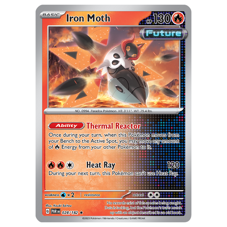 Iron Moth - Paradox Rift - 028/182 - Promo Cosmos Holo – The Game Tree NZ