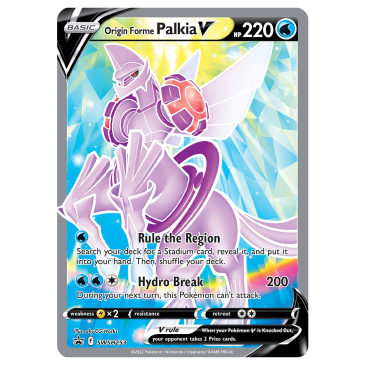 SWSH253 Origin Forme Palkia V - Holo Promo – The Game Tree NZ