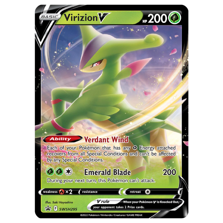 SWSH295 Virizion V - Holo Promo – The Game Tree NZ