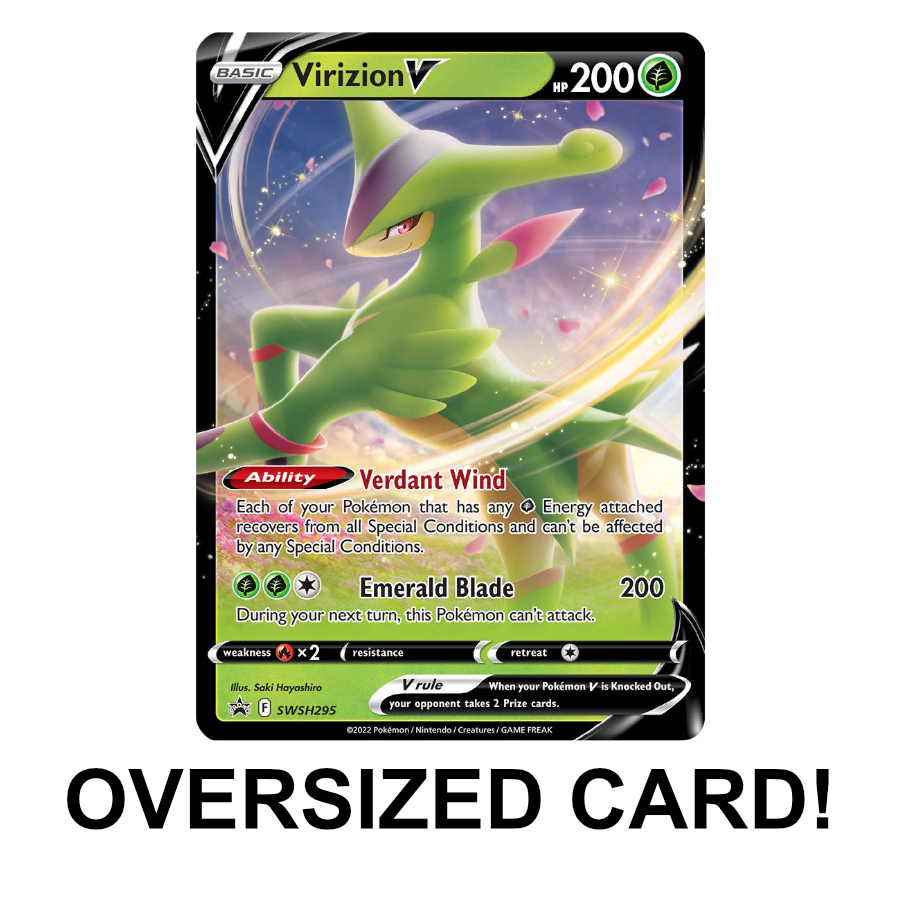Virizion V SWSH295 - Promo Oversized Card – The Game Tree NZ
