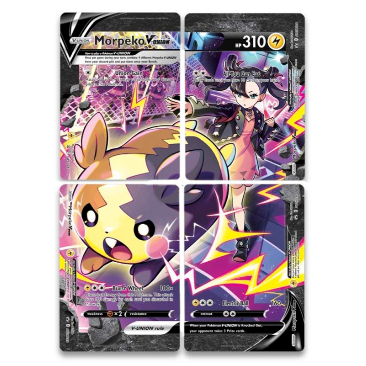 SWSH287 - SWSH290 Morpeko V-Union - Holo Promos (Includes all 4 cards ...
