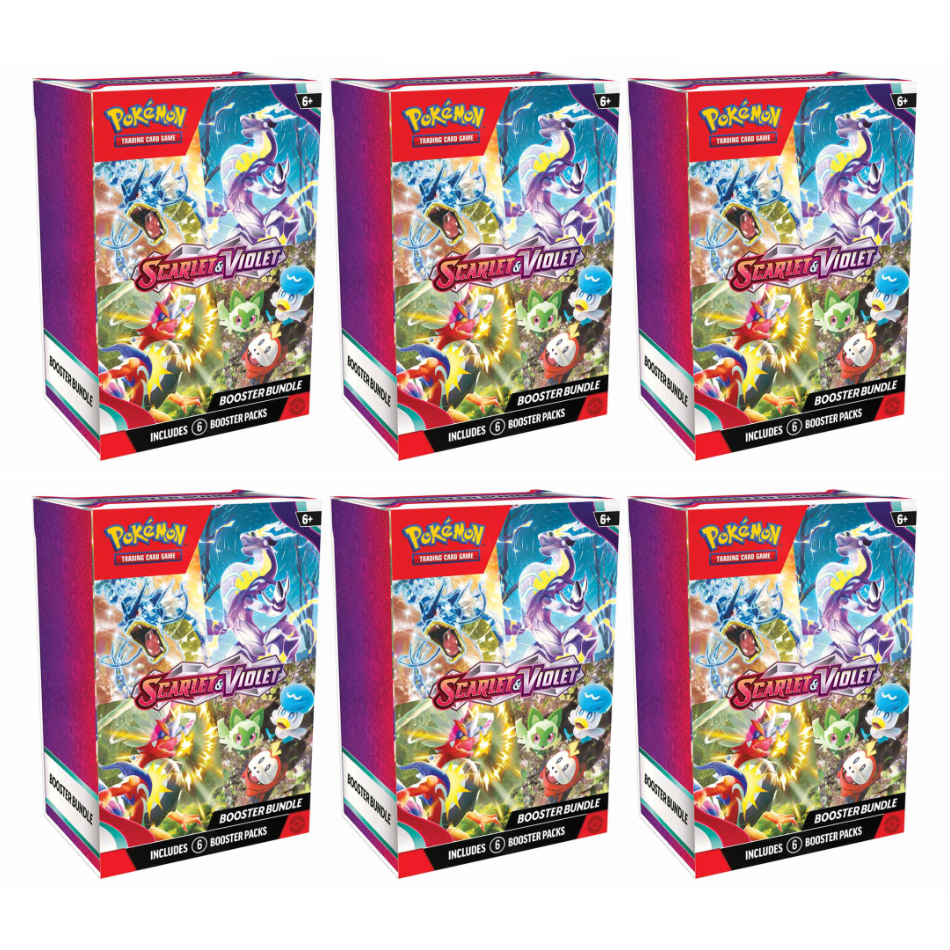 Scarlet & Violet Booster Bundle (6x Scarlet & Violet Booster Packs ...