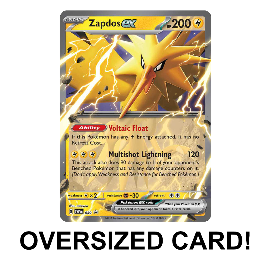Zapdos ex SVP049 - Promo Oversized Card – The Game Tree NZ