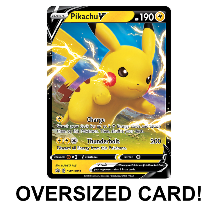 Pikachu V SWSH061 - Promo Oversized Card – The Game Tree NZ